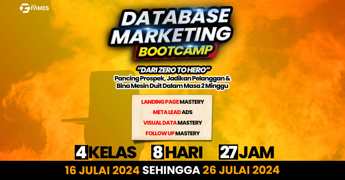 Database Marketing Bootcamp - Edisi Julai 2024